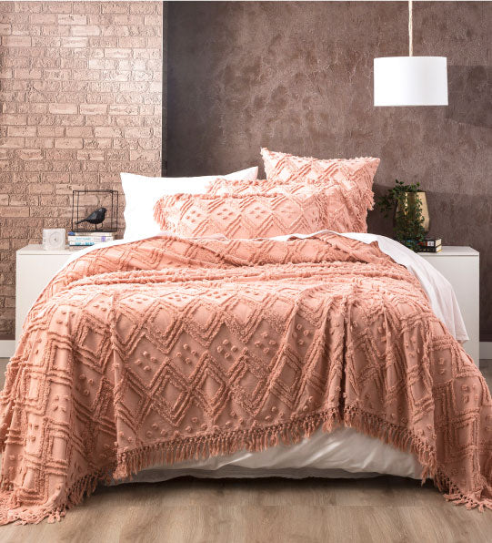 Medallion Blush Coverlet Set By Park Avenue Cottonbox Pty Ltd