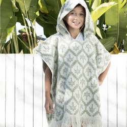 Cocos Sage Kids Poncho by Bambury – Cottonbox Pty Ltd