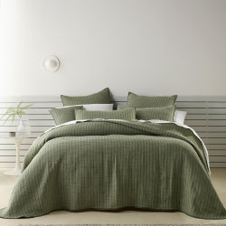 Bari Green Bedspread Set by Bianca – Cottonbox Pty Ltd