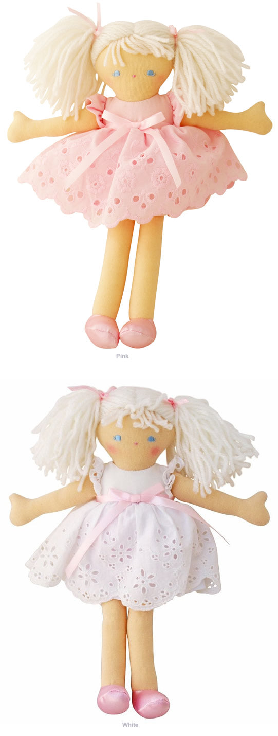 Bella Doll - Broderie White by Alimrose – Cottonbox Pty Ltd