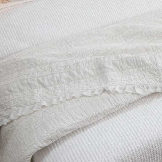 Georgia White Bed Runner by Angads – Cottonbox Pty Ltd