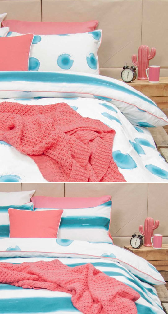 Mizu Turquoise Quilt Cover Set by Ardor – Cottonbox Pty Ltd