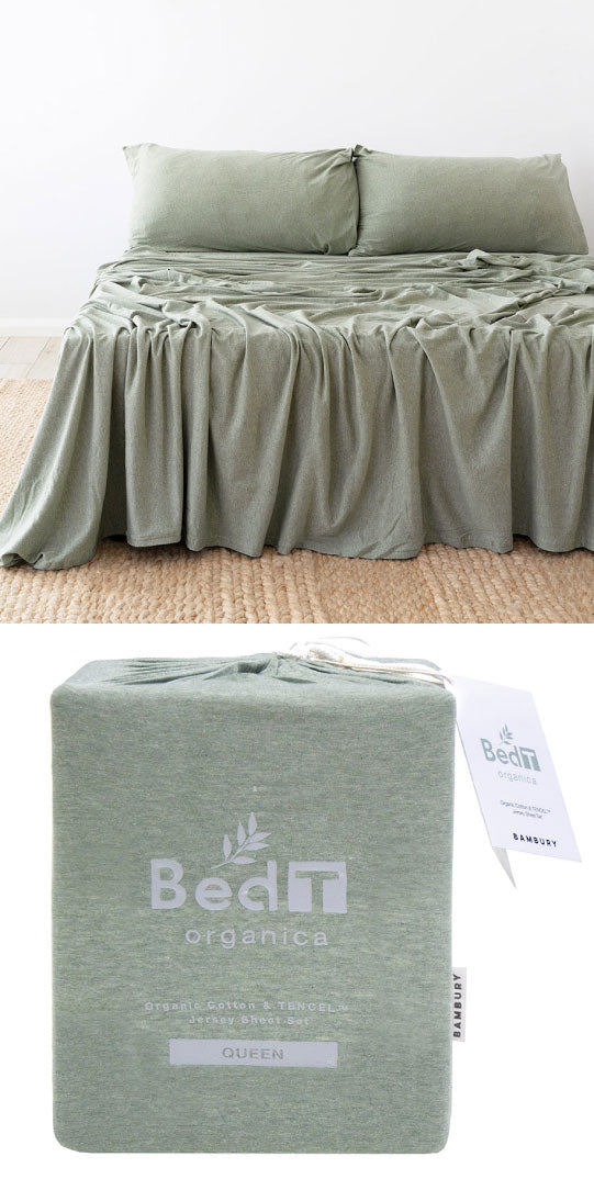 BedT Organica Sage Sheets by Bambury – Cottonbox Pty Ltd