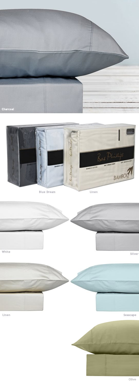 400TC Bamboo Luxe Sheet Set by Bas Phillips – Cottonbox Pty Ltd