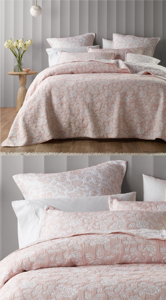 Provence Blush Bedspread Set by Bianca – Cottonbox Pty Ltd
