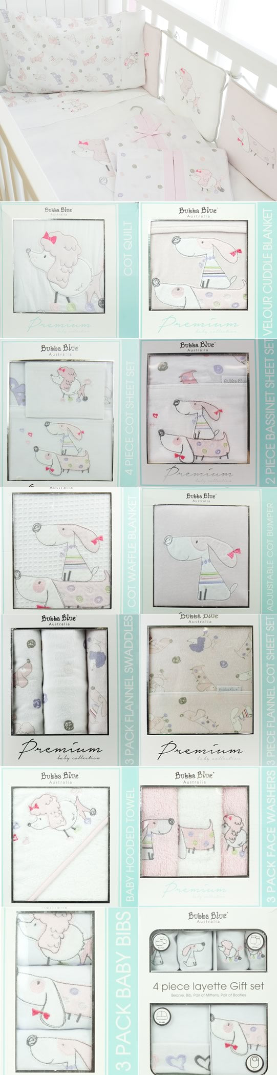 Bebe Caniche Cot Comforter (100 x 120cm) by Bubba Blue – Cottonbox Pty Ltd