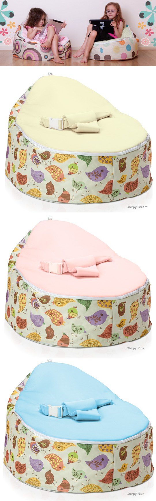 Chirpy Pink Seat Snuggle Pod by Chibebe – Cottonbox Pty Ltd