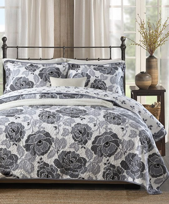 Parisian Grey Coverlet Set by Linen & Thread – Cottonbox Pty Ltd