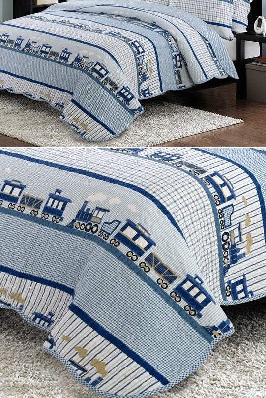 Steam Train Coverlet by Linen & Thread – Cottonbox Pty Ltd