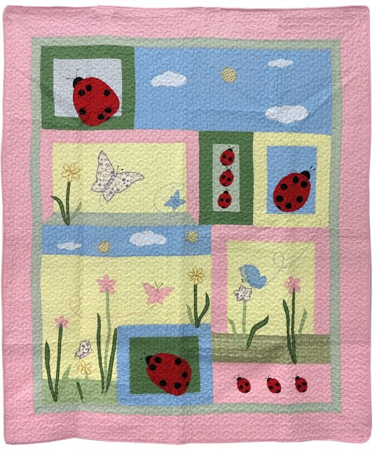 LADYBUG Cot Quilt by Classic Quilts – Cottonbox Pty Ltd