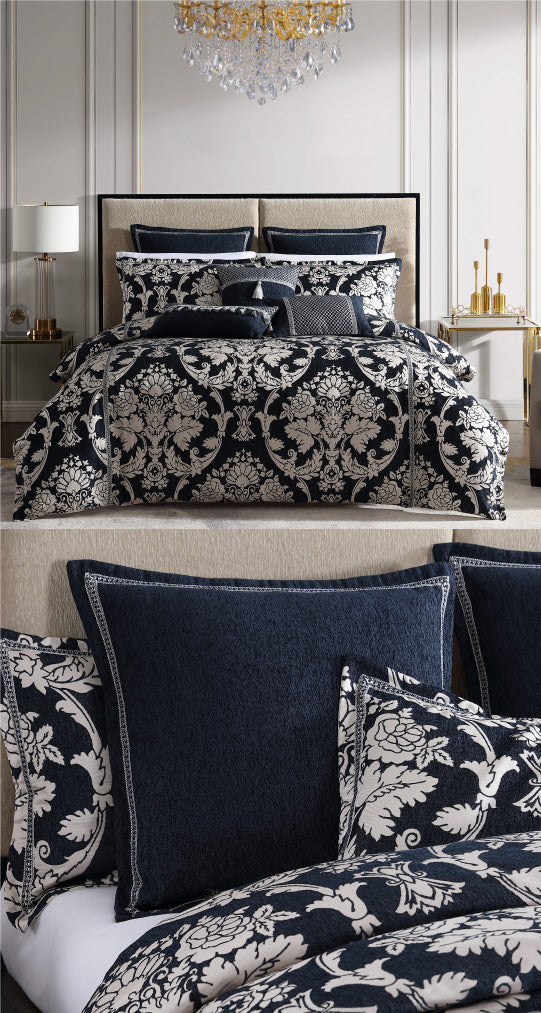 Coronet Ink Quilt Cover Set by Davinci – Cottonbox Pty Ltd