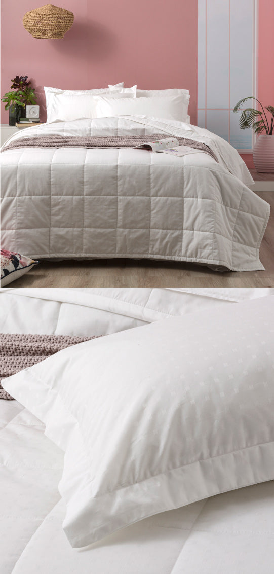 Sofia White 500tc Cotton Comforter Set By Park Avenue Cottonbox Pty Ltd