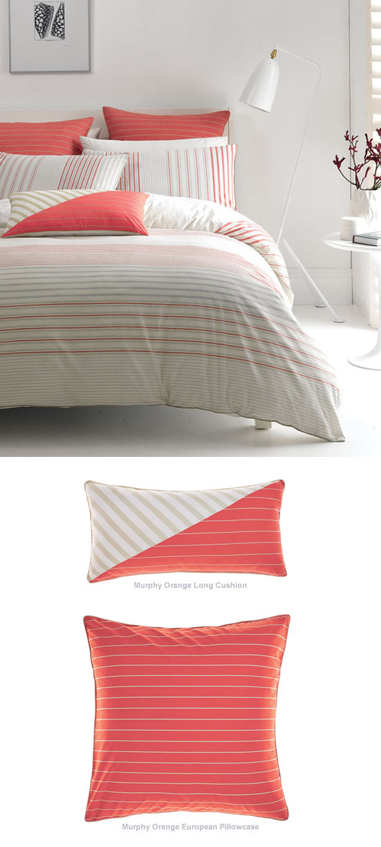 Murphy Orange Quilt Cover Set by Deco – Cottonbox Pty Ltd