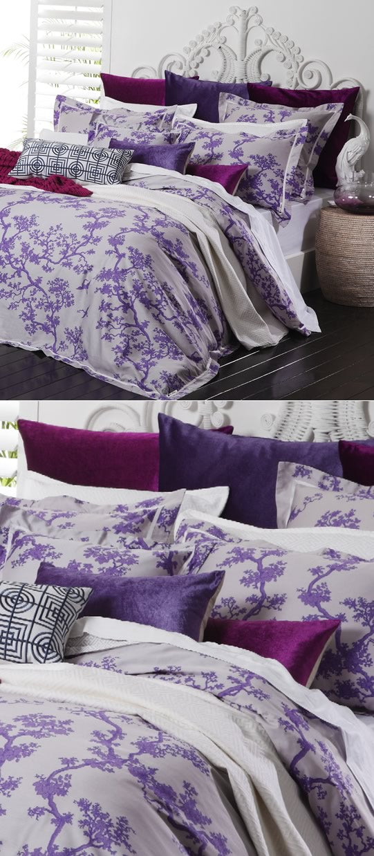 The Cranes Lilac by Florence Broadhurst – Cottonbox Pty Ltd