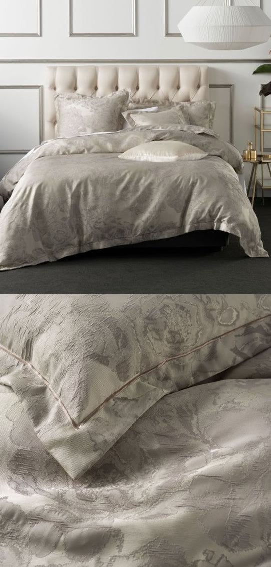 Lian Grey Quilt Cover Set by Linen House – Cottonbox Pty Ltd