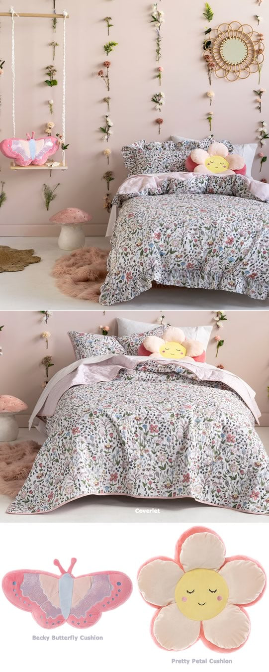 Happy Meadow Quilt Cover Set by Hiccups – Cottonbox Pty Ltd