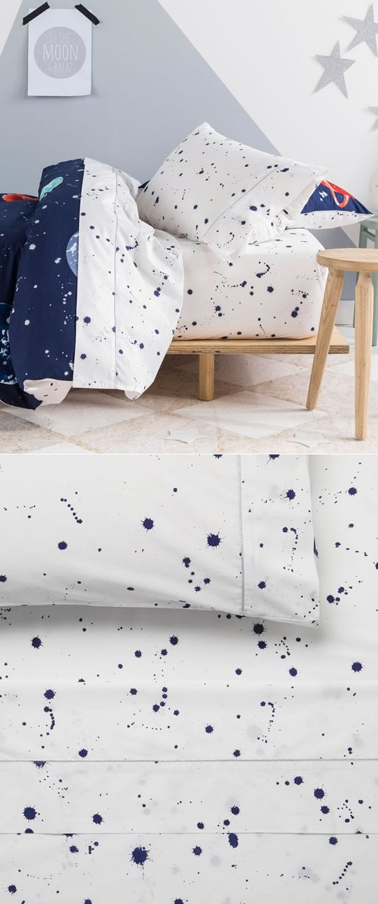 Planetary Sheet Set by Hiccups – Cottonbox Pty Ltd