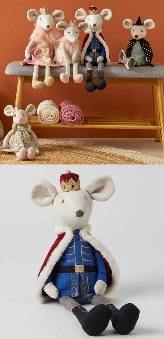 KING Mouse Soft Toy 2 PACK by Jiggle & Giggle – Cottonbox Pty Ltd