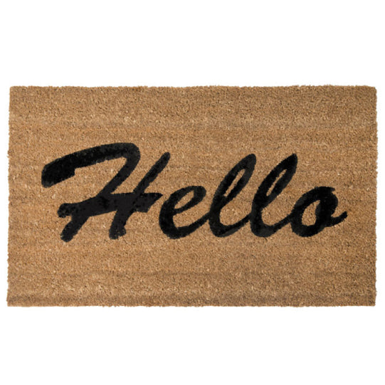 PVC Backed Coir Hello Door Mats by J Elliot – Cottonbox Pty Ltd