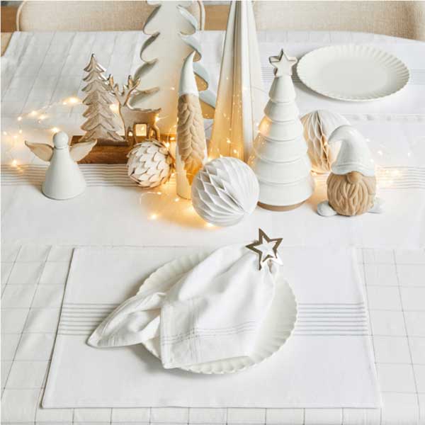 Payton Silver Table Linen by J Elliot – Cottonbox Pty Ltd