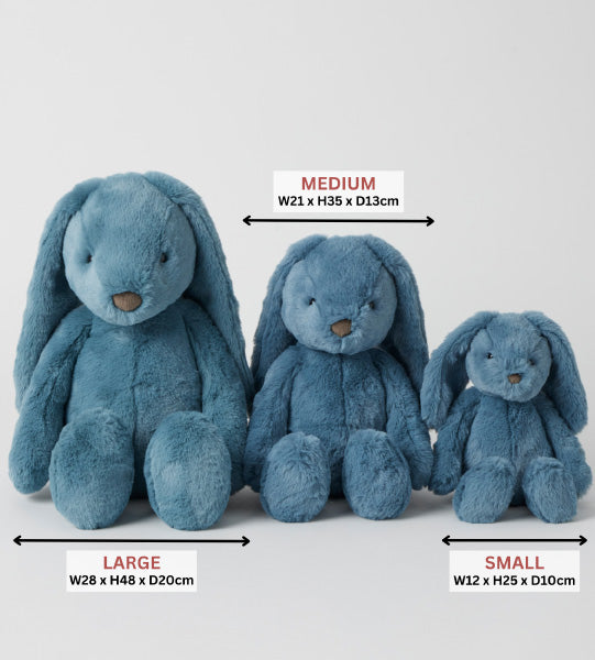 Blue Bunny Plush by Jiggle & Giggle – Cottonbox Pty Ltd