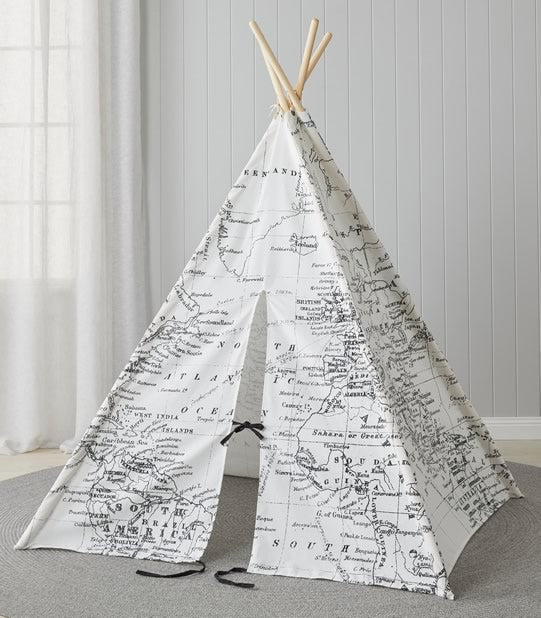World Map Teepee by Jiggle & Giggle – Cottonbox Pty Ltd