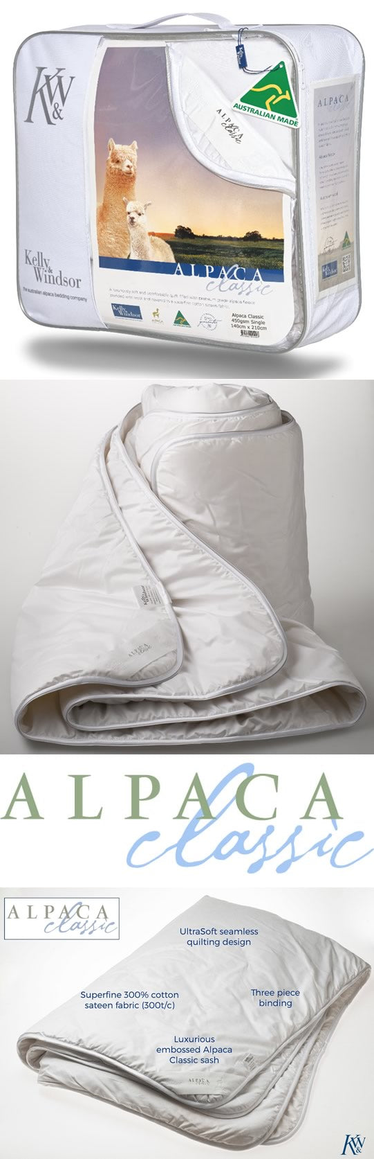 Alpaca Classic Quilt by Kelly & Windsor – Cottonbox Pty Ltd