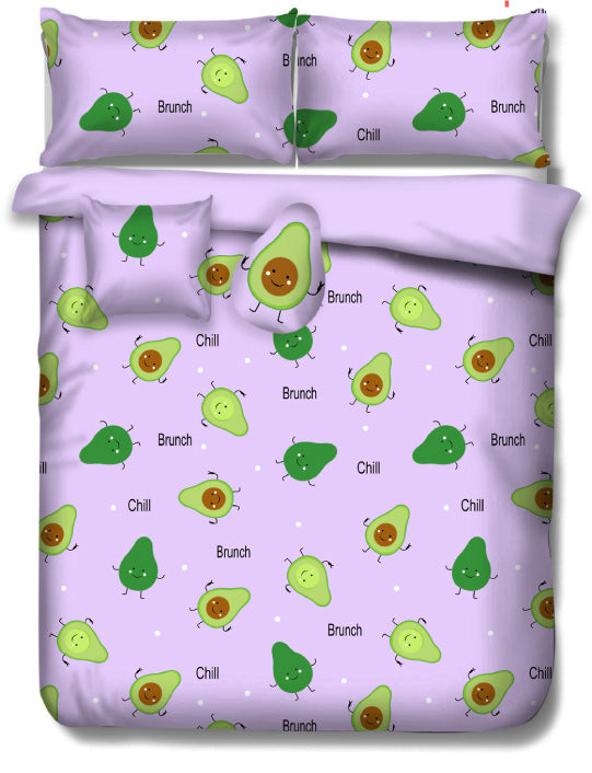 Purple Avocado Comforter Set by Kingtex – Cottonbox Pty Ltd