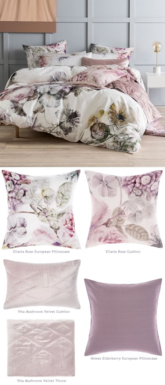 Ellaria Rose Bedlinen by Linen House – Cottonbox Pty Ltd