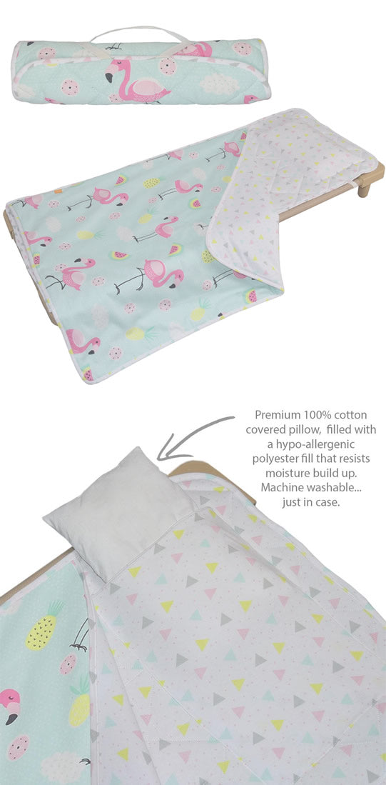 Flamingo Childcare Nap Mat by Living Textiles – Cottonbox Pty Ltd