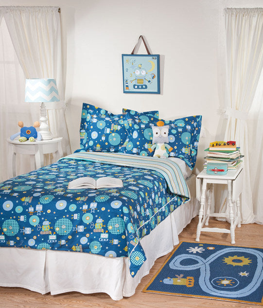 Robot Comforter Set by Living Textiles – Cottonbox Pty Ltd