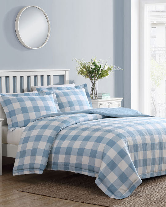 Cynthia Powder Blue Quilt Cover Set by Laura Ashley – Cottonbox Pty Ltd