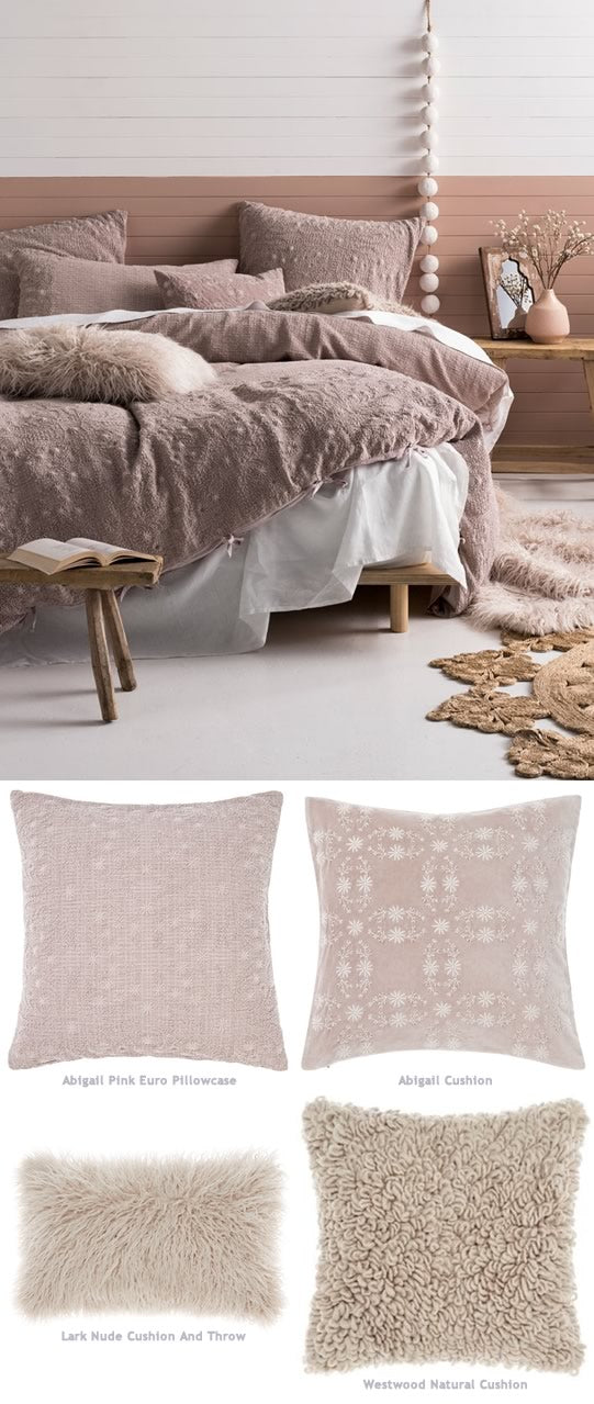 Abigail Pink Quilt Cover Set by Linen House – Cottonbox Pty Ltd