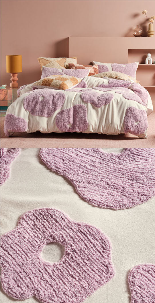 Andie Mauve Quilt Cover Set by Linen House – Cottonbox Pty Ltd