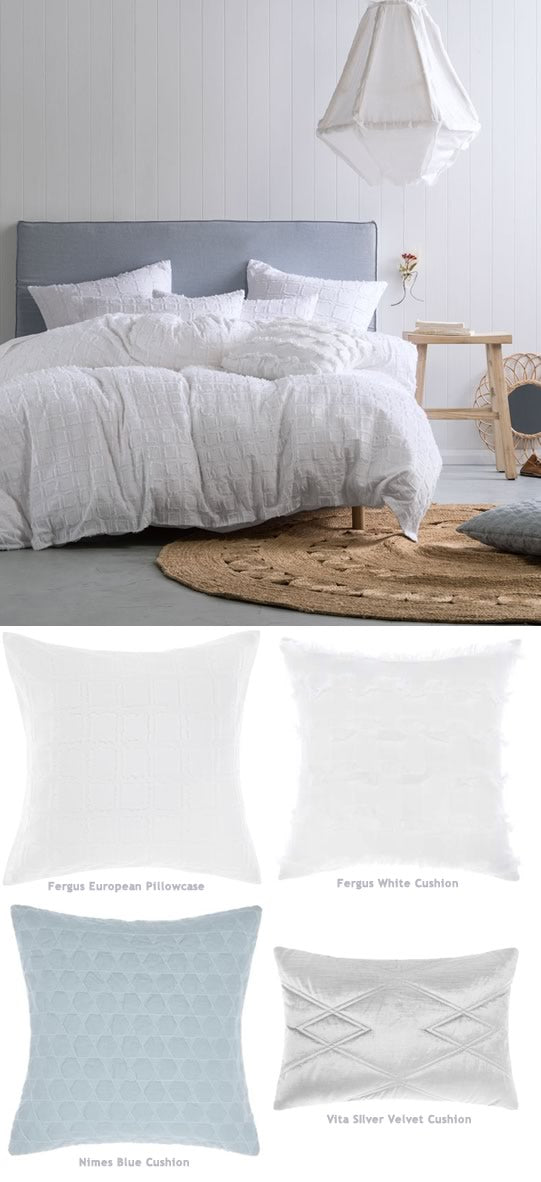 Fergus White Bedlinen by Linen House – Cottonbox Pty Ltd
