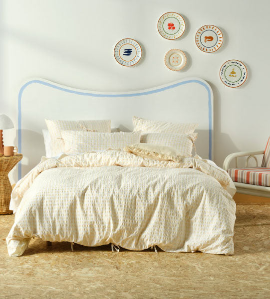 Ferrara Sand Quilt Cover Set by Linen House – Cottonbox Pty Ltd
