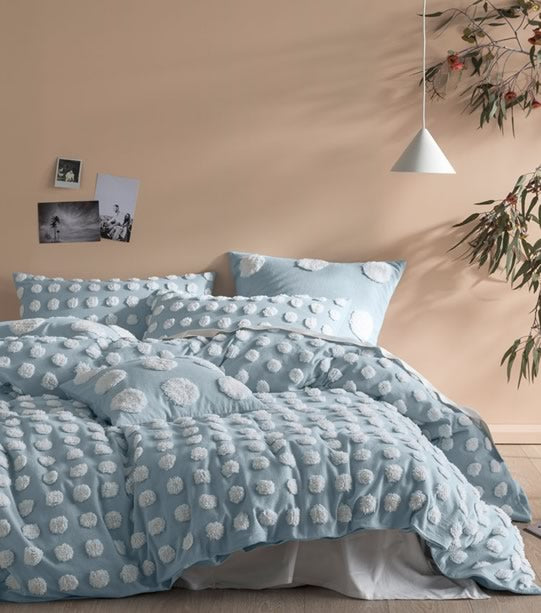 Haze Blue Cushion (45 x 45cm) by Linen House – Cottonbox Pty Ltd