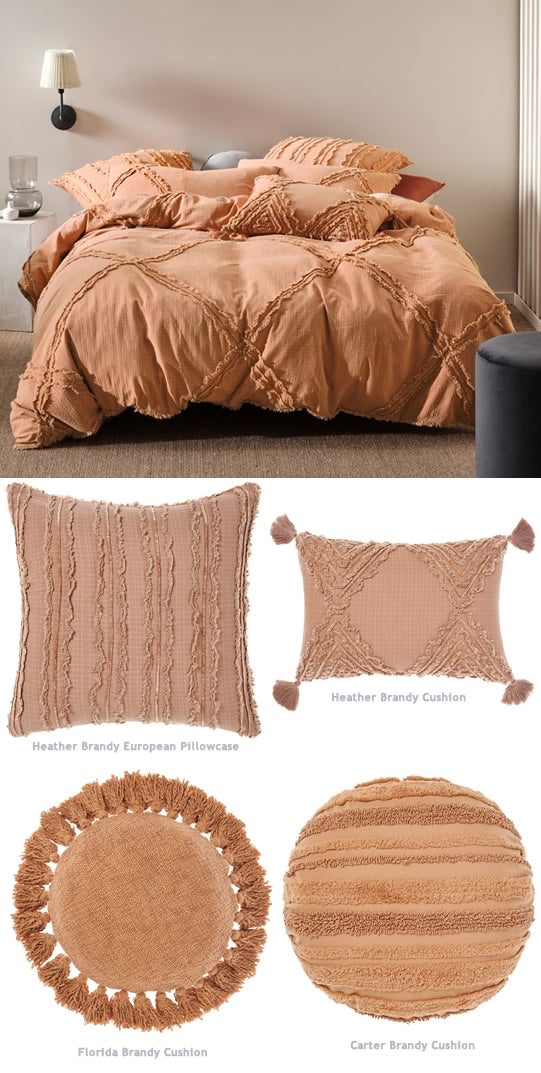Heather Brandy Quilt Cover Set by Linen House – Cottonbox Pty Ltd