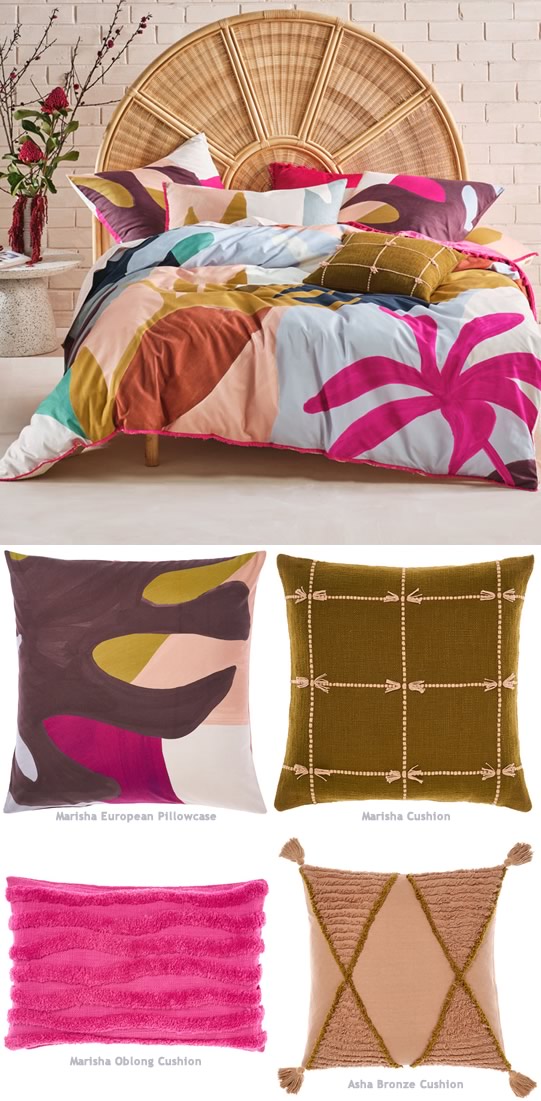 Marisha Cushion by Linen House – Cottonbox Pty Ltd