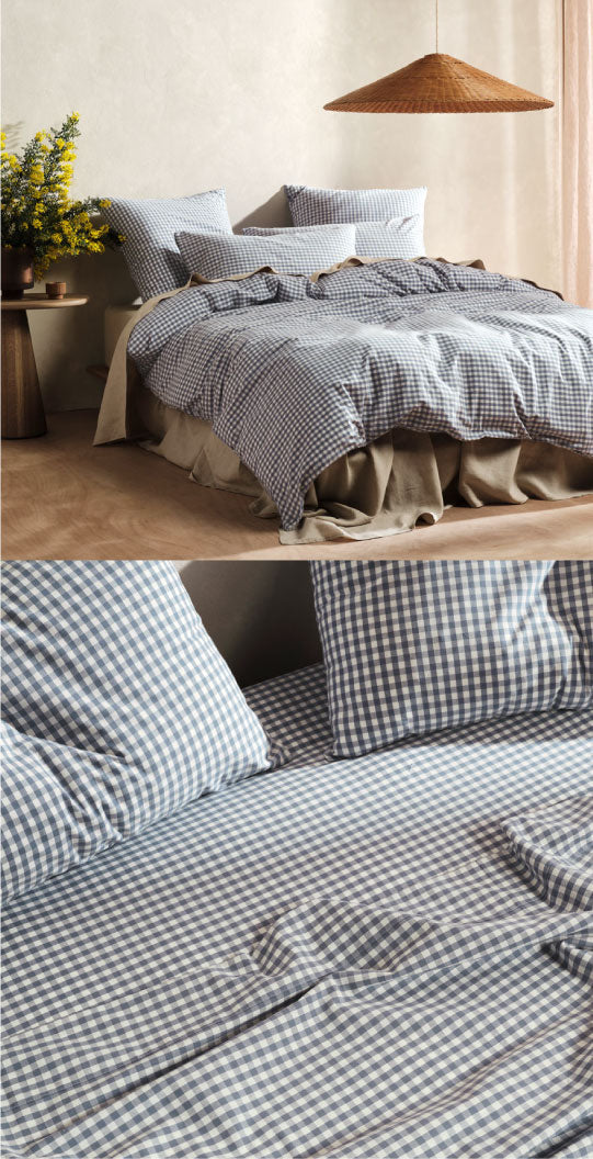 Springsteen Blue Sheet Set by Linen House – Cottonbox Pty Ltd