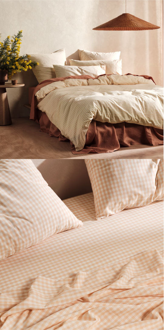 Springsteen Peach Sheet Set by Linen House – Cottonbox Pty Ltd