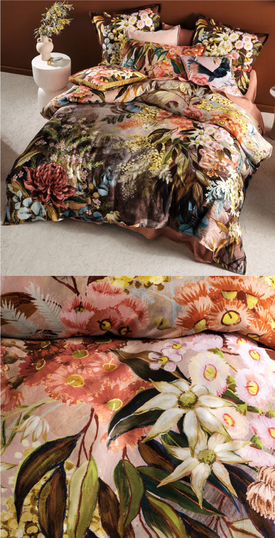 Sydney Walnut Quilt Cover Set by Linen House – Cottonbox Pty Ltd