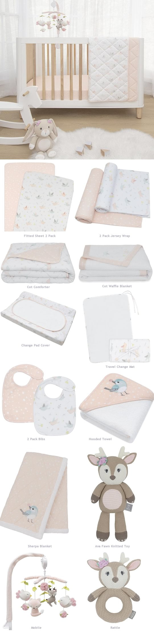 Ava Nursery by Living Textiles – Cottonbox Pty Ltd