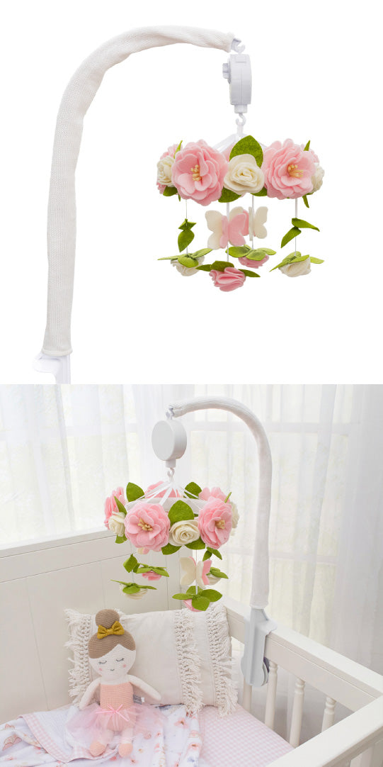 Butterfly Garden Musical Mobile Set by Living Textiles – Cottonbox Pty Ltd