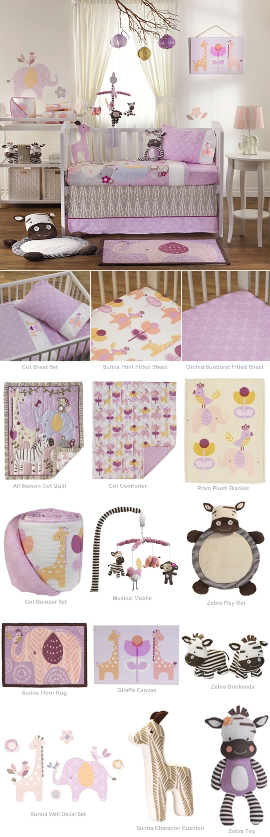 Surina Pram Plush Blanket (75 x 100cm) by Living Textiles – Cottonbox ...