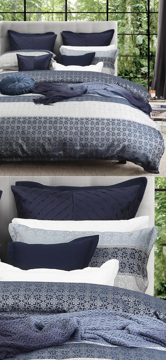 Rococo Silver Quilt Cover Set by Logan & Mason – Cottonbox Pty Ltd