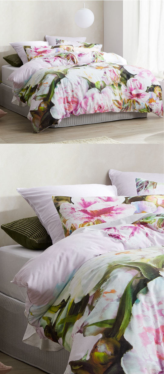 Addie Pink Quilt Cover Set by Logan & Mason – Cottonbox Pty Ltd