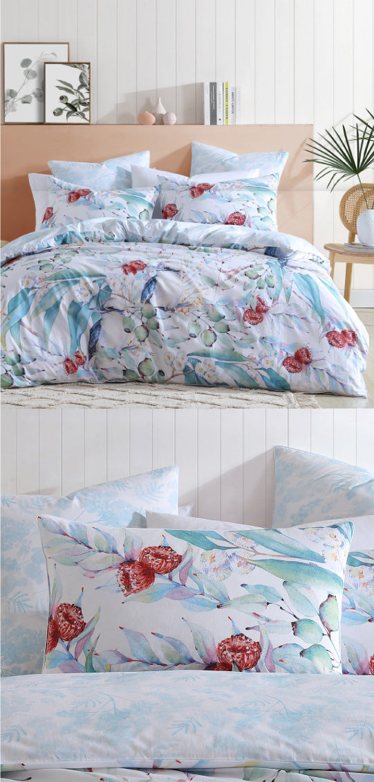 Kooka White Quilt Cover Set by Logan & Mason – Cottonbox Pty Ltd