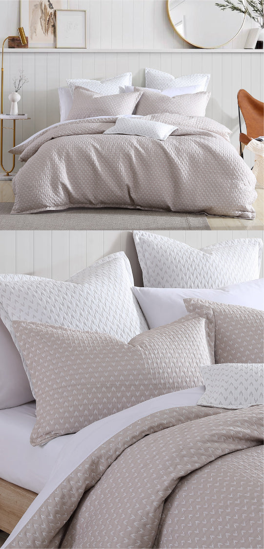 Varsity Linen Quilt Cover Set by Logan & Mason – Cottonbox Pty Ltd