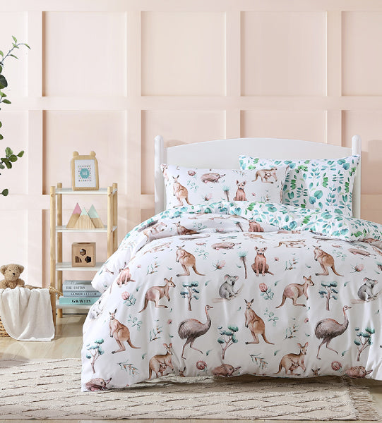 Bush Buddies Quilt Cover Set by Logan & Mason – Cottonbox Pty Ltd